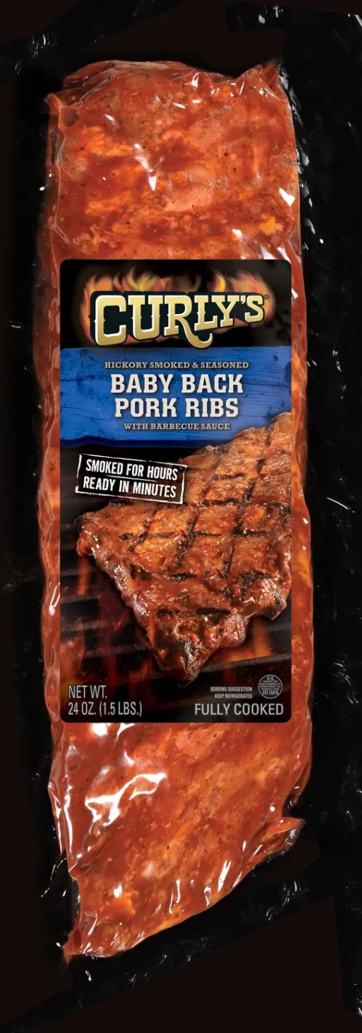 BBQ Seasoned & Smoked BABY BACK PORK RIBS – 700 gr – Triple Three Foods